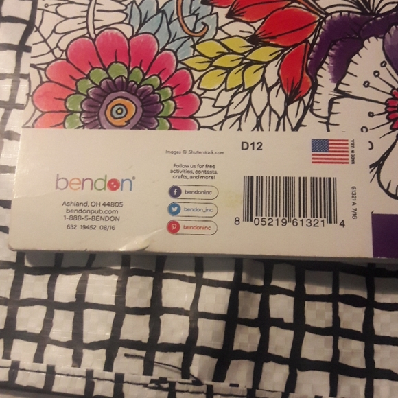 bendon | Office | Adult Coloring Book Coloring Flowers | Poshmark